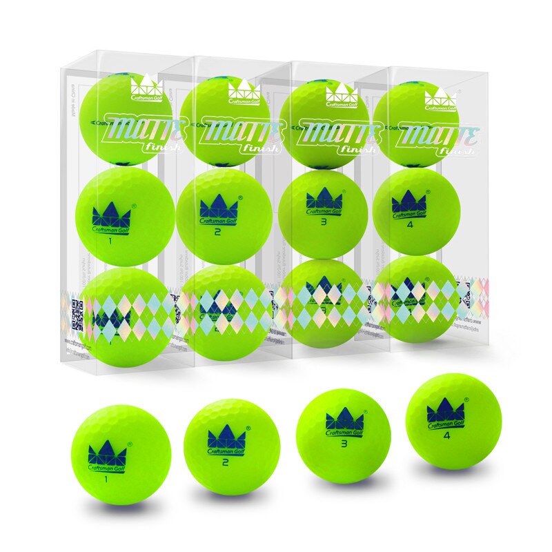 Craftsman 12pcs Golf Balls Matte Finish Long Dista... – Grandado