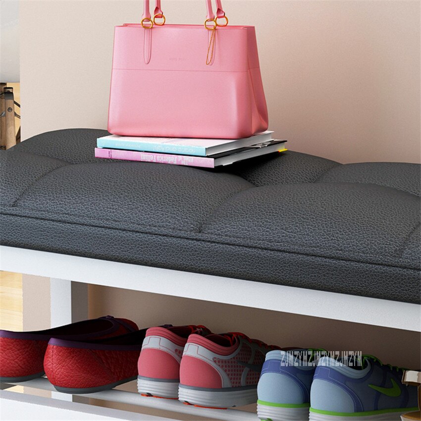 C313 Metal Frame Shoe Storage Stool Living Room Sh... – Grandado