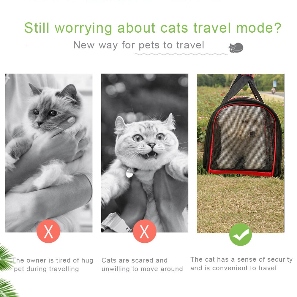 Portable Pet Bag for Cats Dogs Pet Kennel Cat Carr... – Grandado