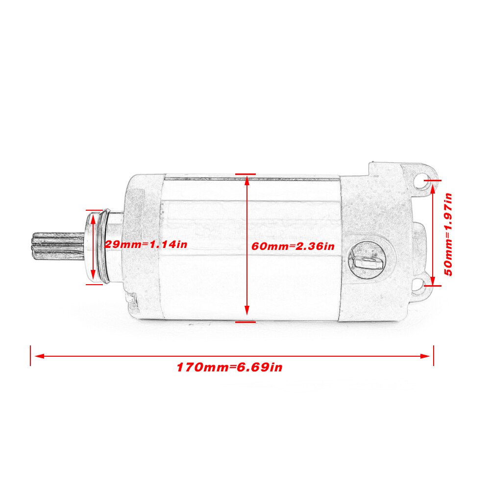 Starter Motor for Yamaha XT250 Serow 250 XG250 TRI... – Vicedeal