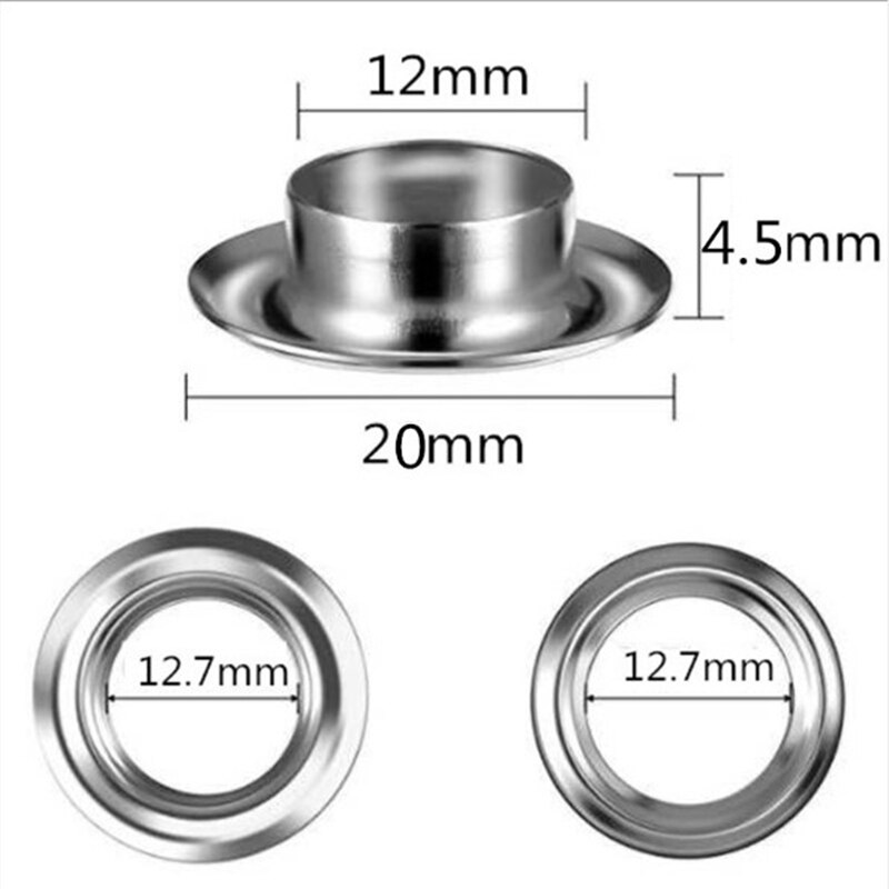 120 Sets Grommets Eyelets with 3Pcs Grommet Settin... – Vicedeal