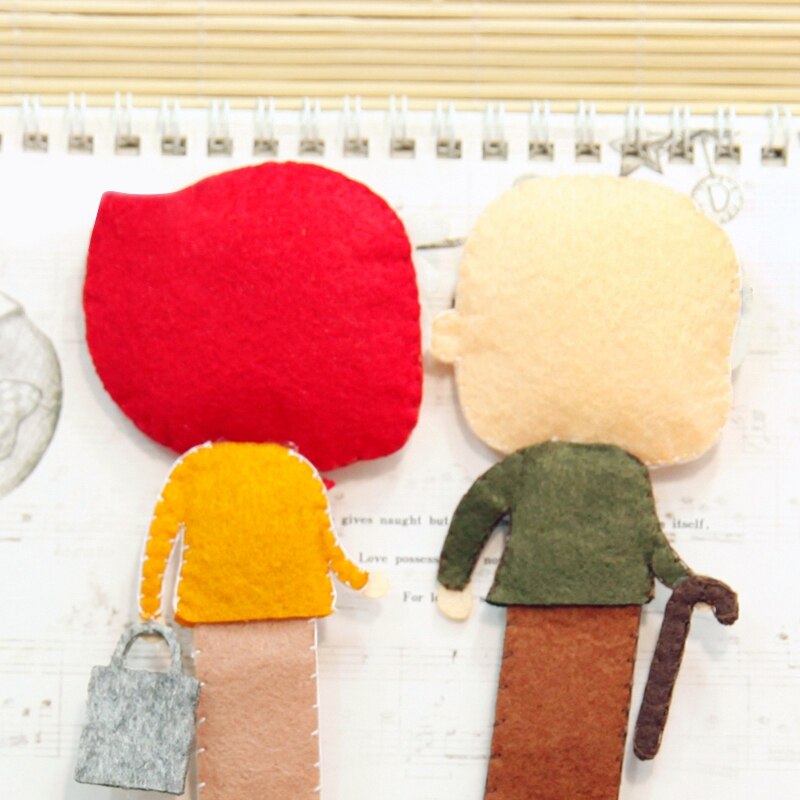 2pcs/set Couple Bookmark Felt DIY Package Couple B... – Grandado