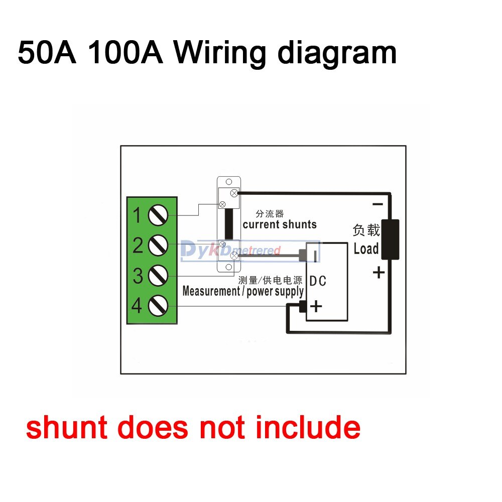 DC 14-600V 0-100A LCD display digital voltage curr... – Grandado