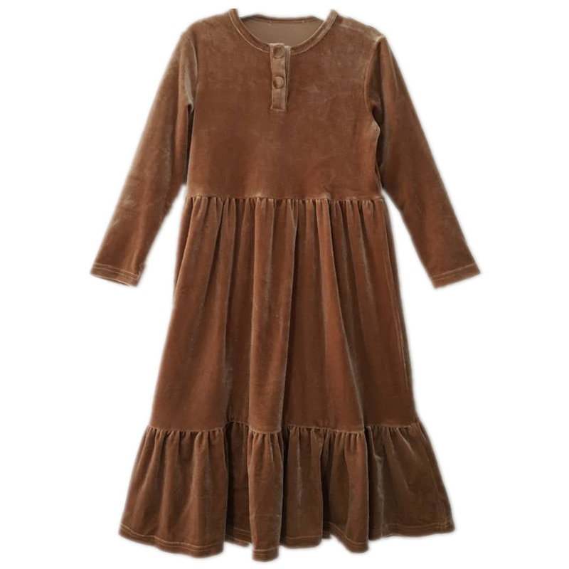 4 to 14 years kids & teenager girls velvet maxi lo... – Grandado