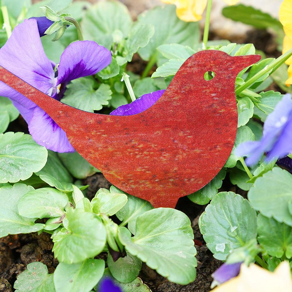 1pcs Rusty Metal Bird Silhouettes Garden Fence Dec... – Grandado