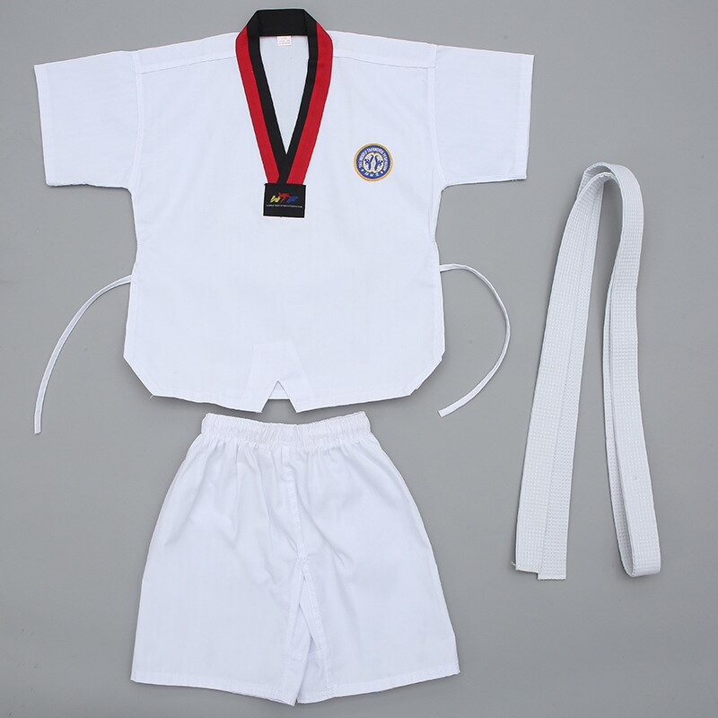 Verão taekwondo shorts manga uniforme algodão tkd ... – Vicedeal