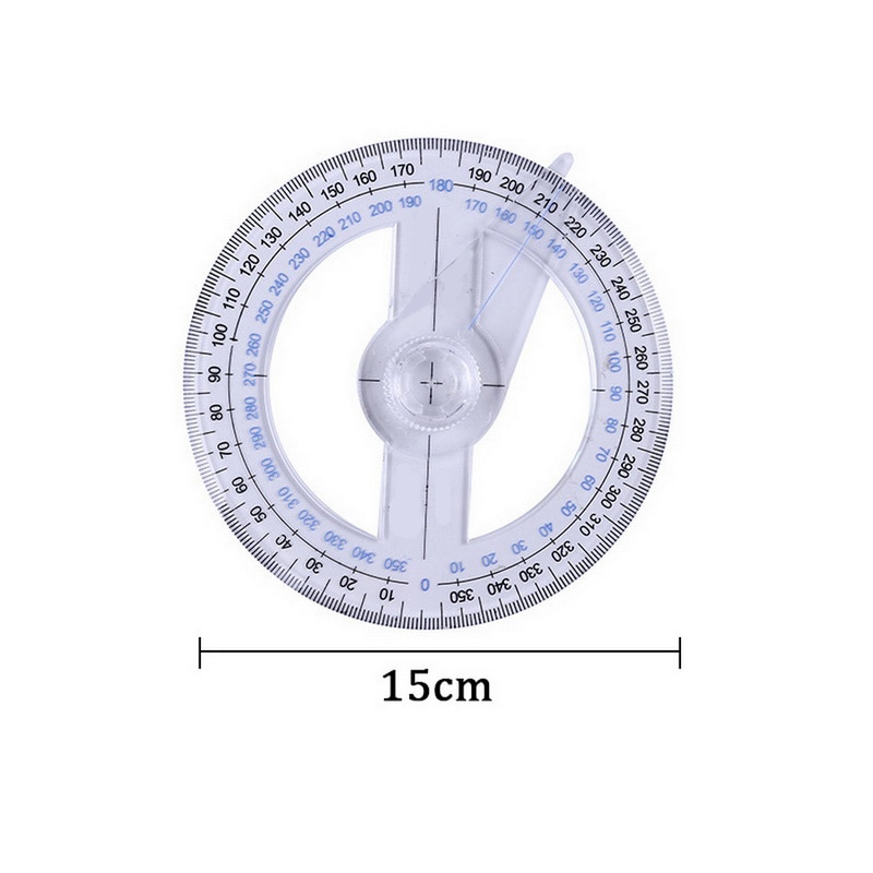 360 Degree Pointer Ruler Protractor Angle Finder S... – Grandado