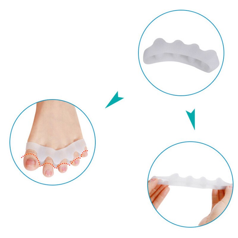 1pair Gel Toes Orthotics Hammer Toe Separators Str... – Grandado
