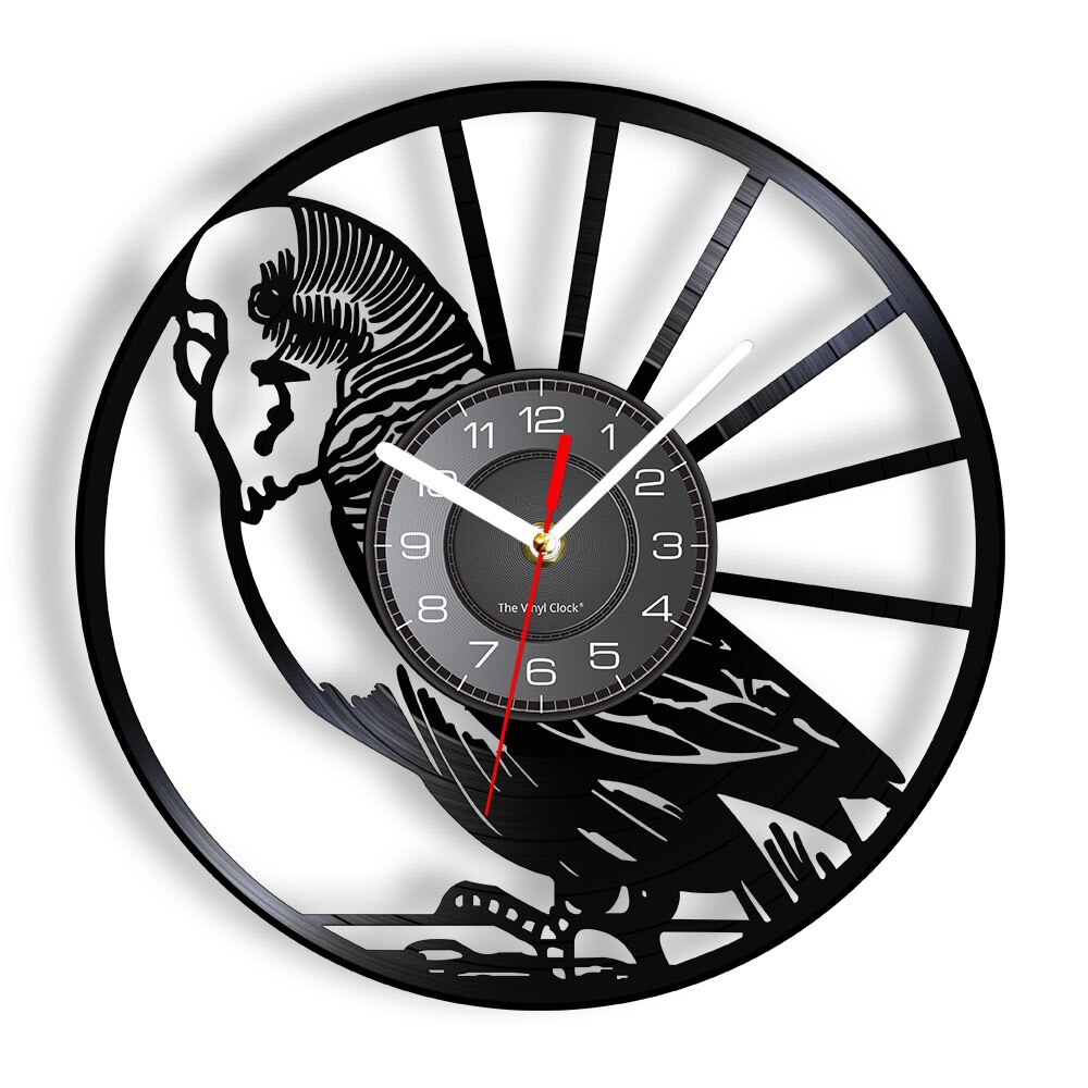 Budgie Bird Vinyl Record Clock Nature Wall Art Par... – Grandado