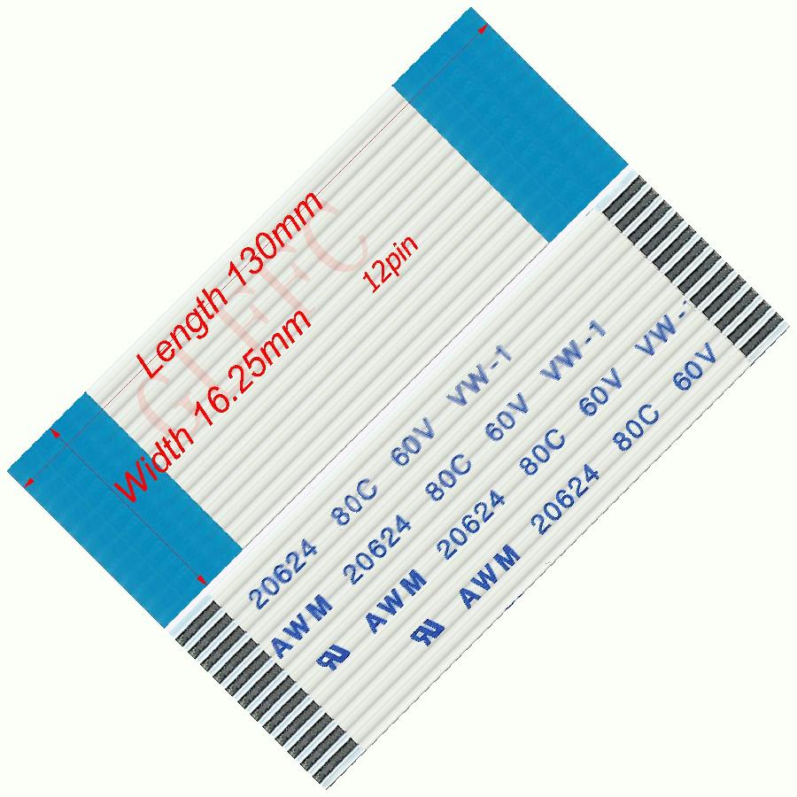 12pin 1.25pitch 120mm-1410mm A-type Flexible Flat ... – Vicedeal