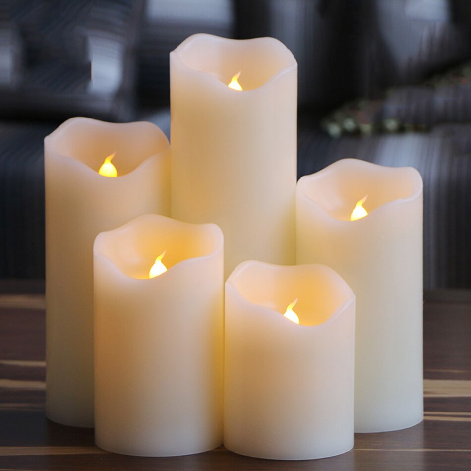 5pcs Flameless Uneven Edge Electrical Paraffin Wax... – Vicedeal