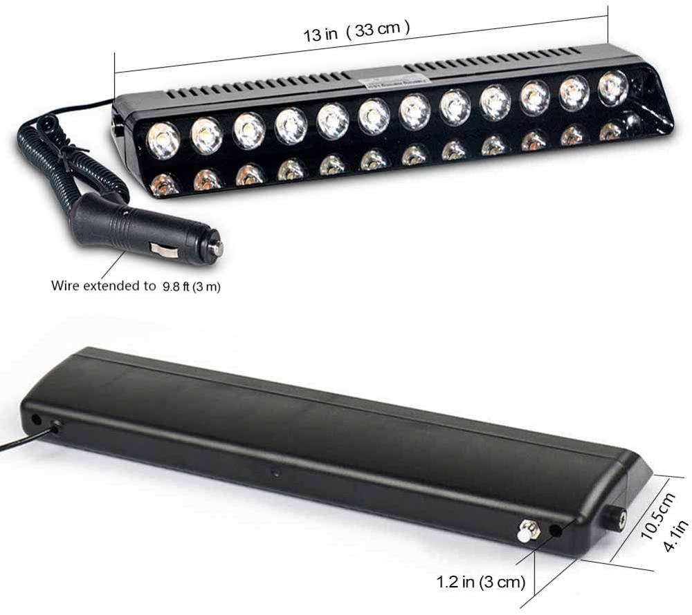 12 LED S12 vehicle windshield Emergency flashing L... – Vicedeal