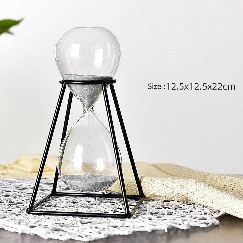Metal Frame High Borosilicate Glass Hourglass Time... – Grandado