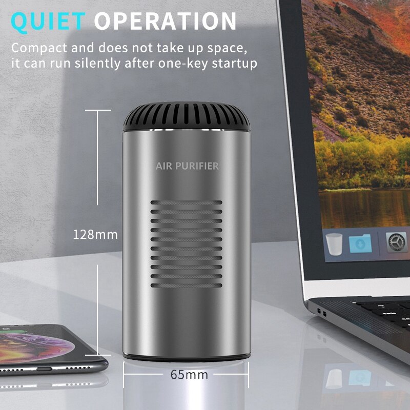 Luftrenser med hepa-filter frisk luft (sort) og lu... – Vicedeal