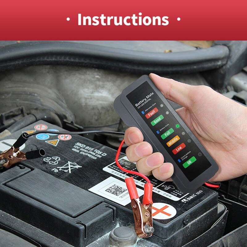 12V Car Battery Tester BM310 Digital Alternator Te... – Grandado