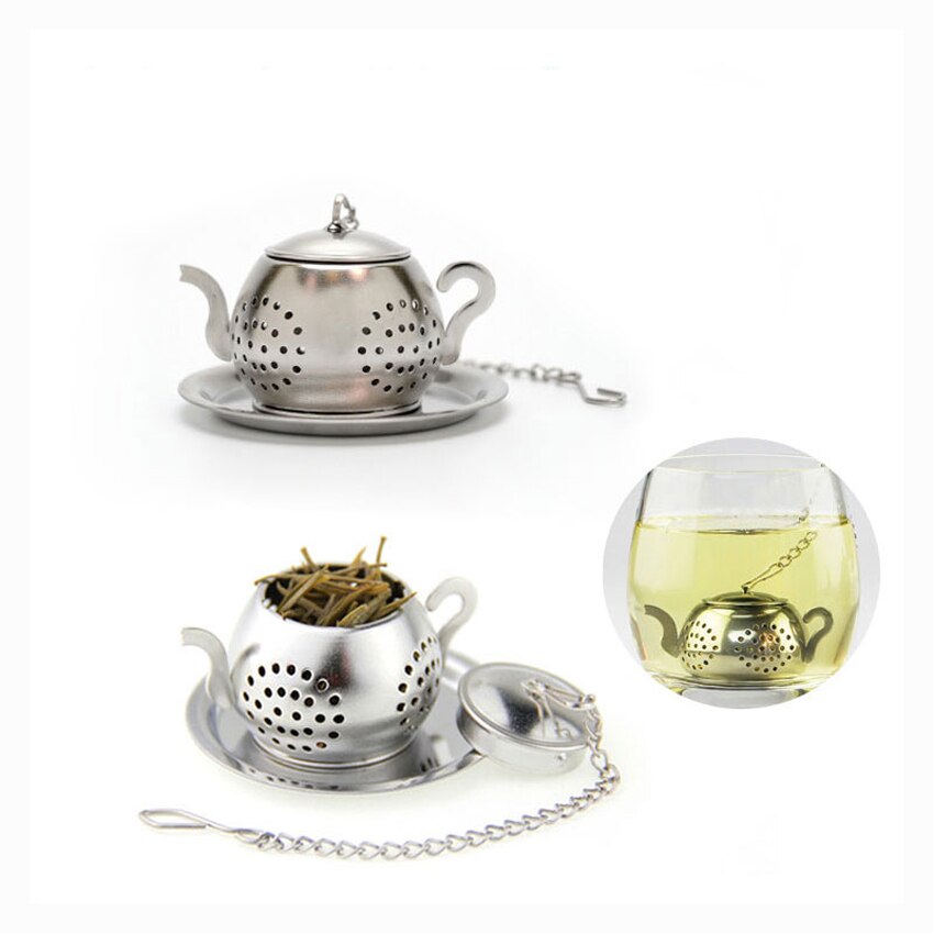 Stainless Steel Tea Infuser Teapot Tray Spice Tea ... – Grandado