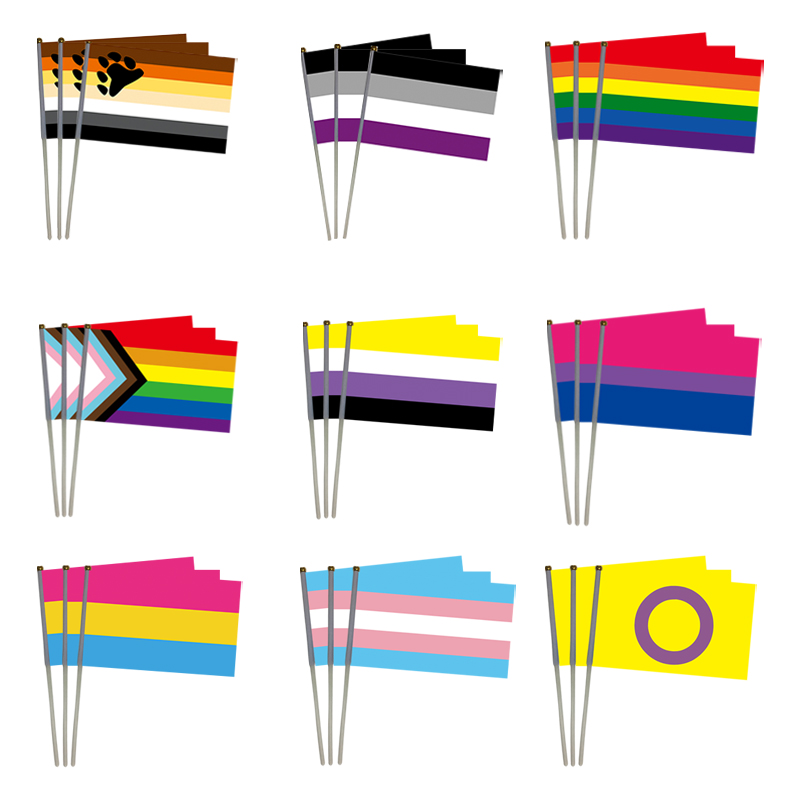 Xvggdg 100Pcs 14*21Cm Custom Hand Vlag Geminbowl R... – Vicedeal