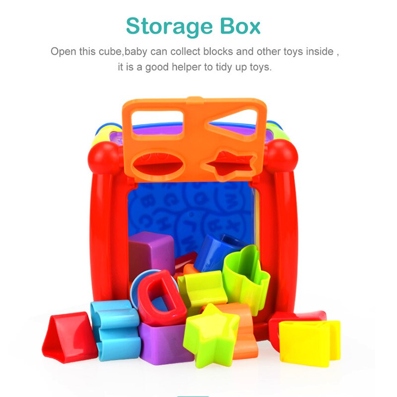 Bouwsteen Vroege Onderwijs Zes-Zijdige Doos Kind B... – Vicedeal