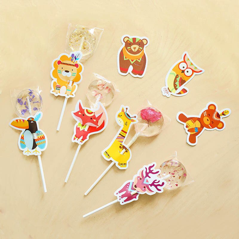 40 Pcs Cute Animal Cartoon Candy Lollipop Decorati... – Vicedeal