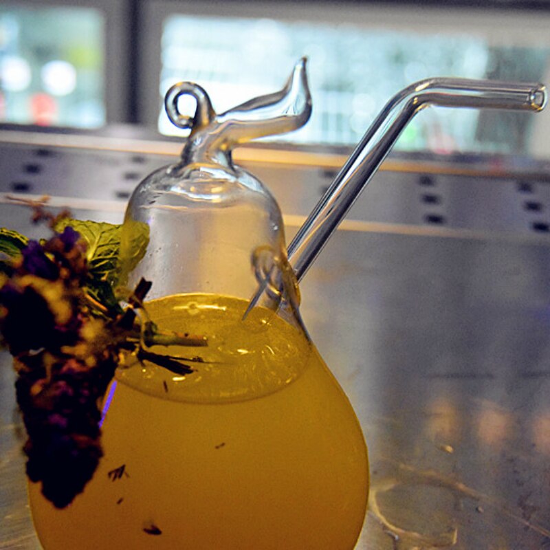 Pear Shape Cocktail Glass Juice Agave Red Wine Lar... – Grandado