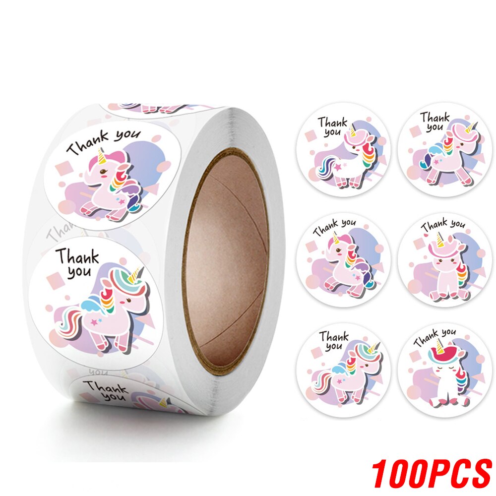 100-500pcs Unicorn Sticker Cute Animals Sticker fo... – Grandado