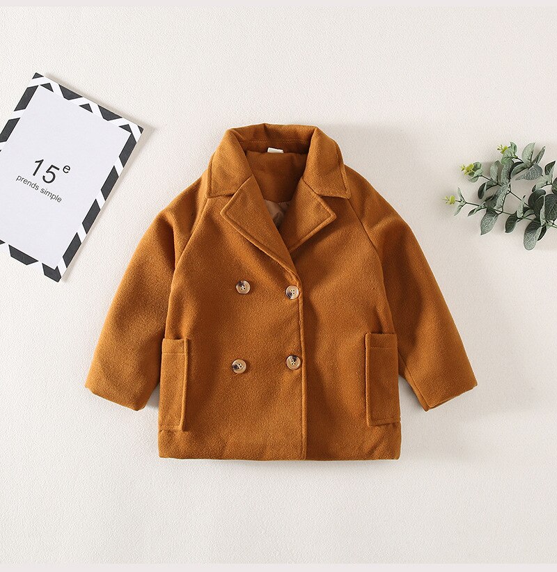 Kinderkleding Winter Stijl Jongens Wollen Jas Kind... – Grandado