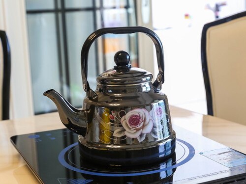 1.7l kinesisk emalj vintage vattenkokare te vissla... – Vicedeal