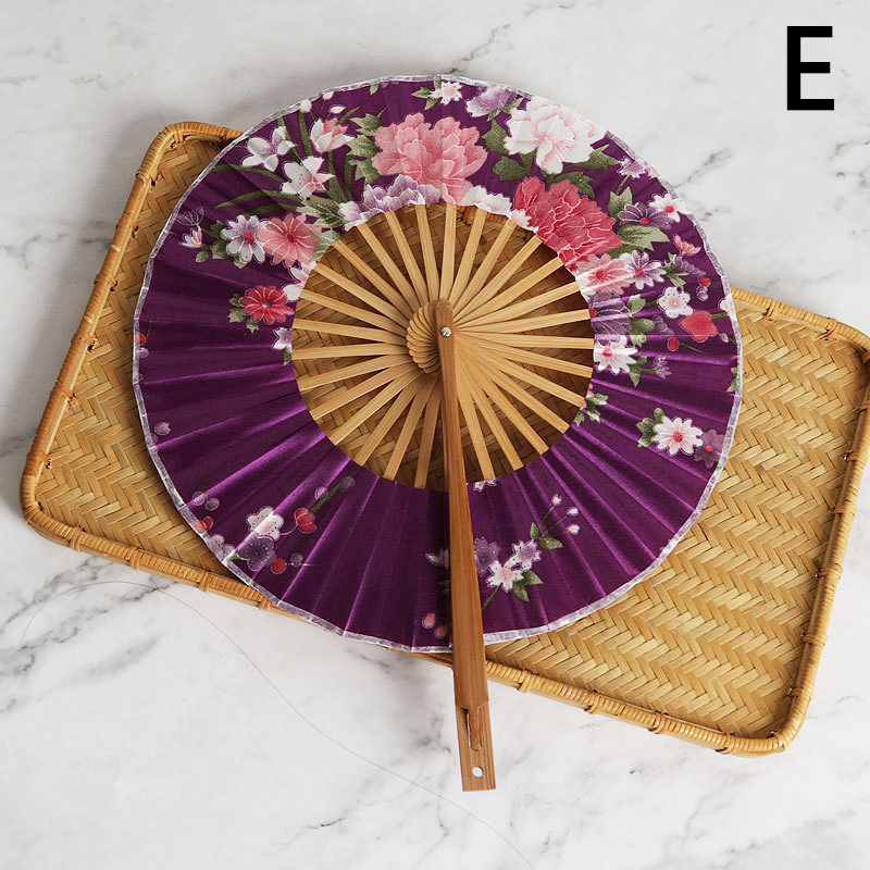 Japanse Folding Hand Fan Sakura Bloem Pocket Ronde... – Vicedeal