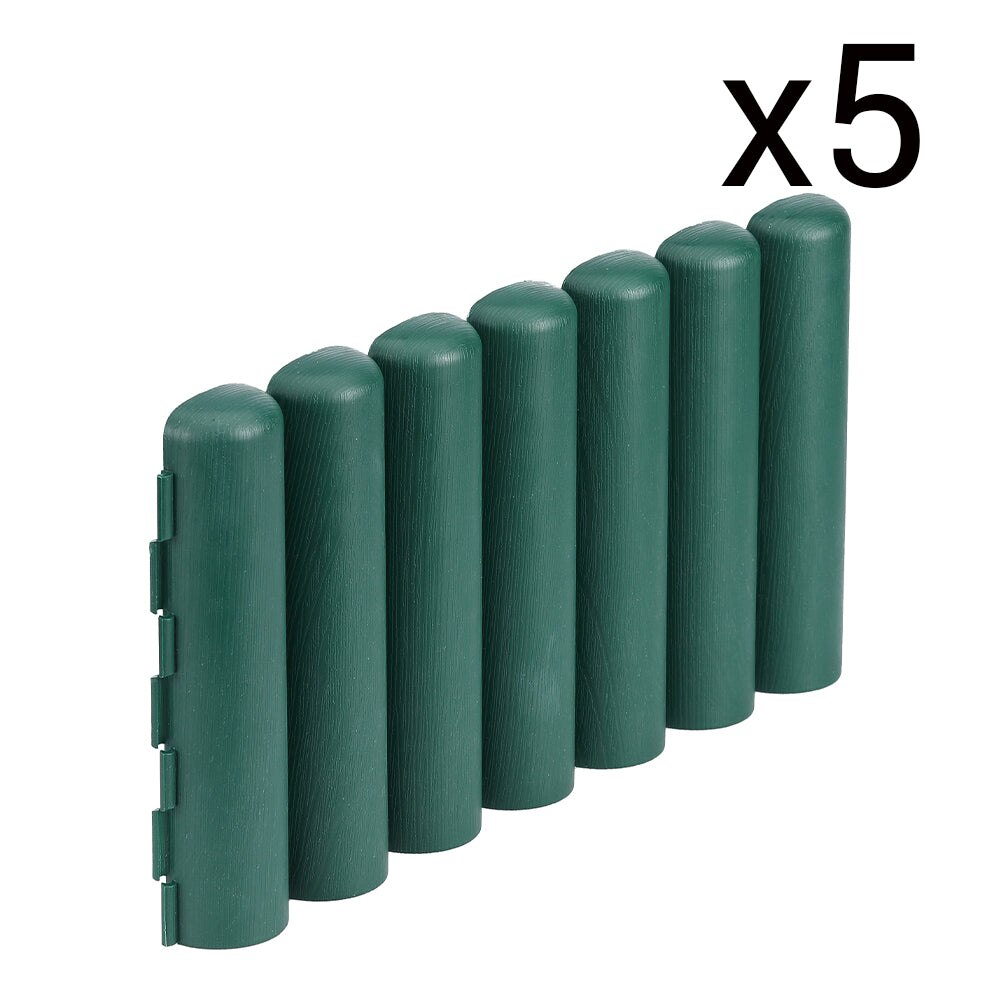 Pack X5 garden edging cabin green wood composite 4... – Vicedeal