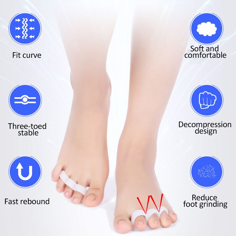 1pair=2pcs Toe Separators Straightener Gel Bunion ... – Grandado