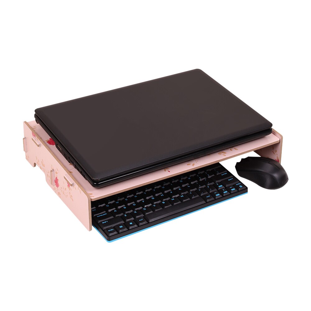 Office Accessories Wood Computer Monitor Stand Lap... – Grandado