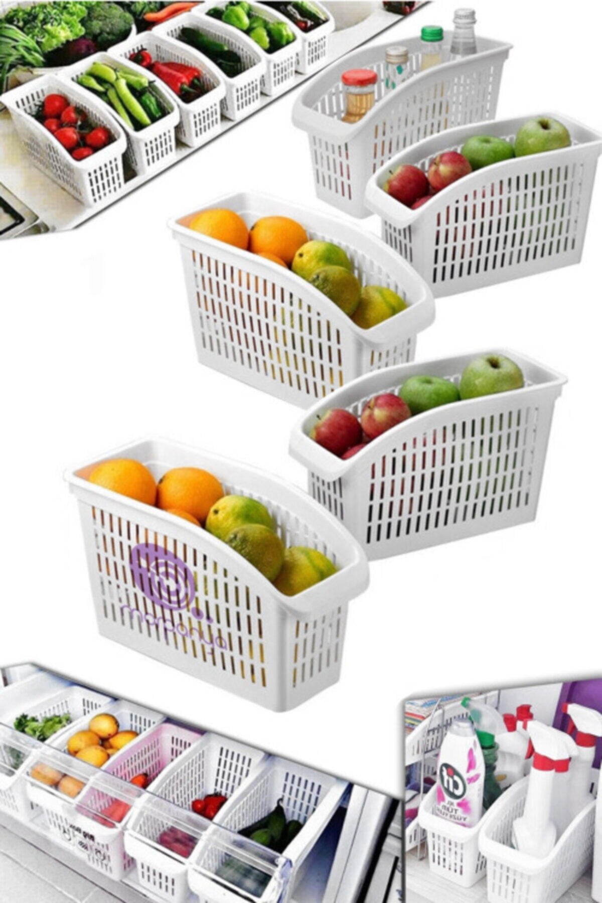 Refrigerator Basket 5 Pcs Cabinet Interior Regulat... – Grandado