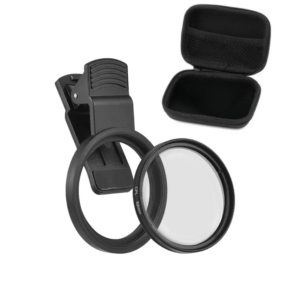 Mobile Phone Camera Lens Filter Clip 52mm CPL Univ... – Grandado