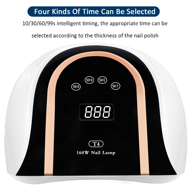 160W LED Nail Lamp for Nail gel polish 54PCS led N... – Vicedeal