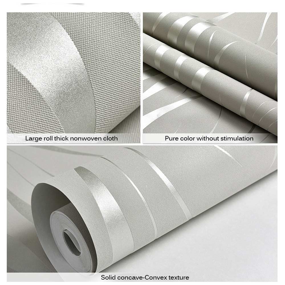 Vatten rippel mönster non-woven tapet 3d flockade ... – Grandado