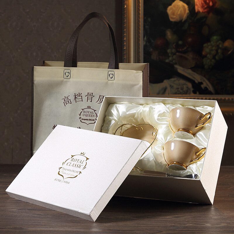 Gold Porcelain Coffee Mug Luxury European Tea Cup ... – Vicedeal