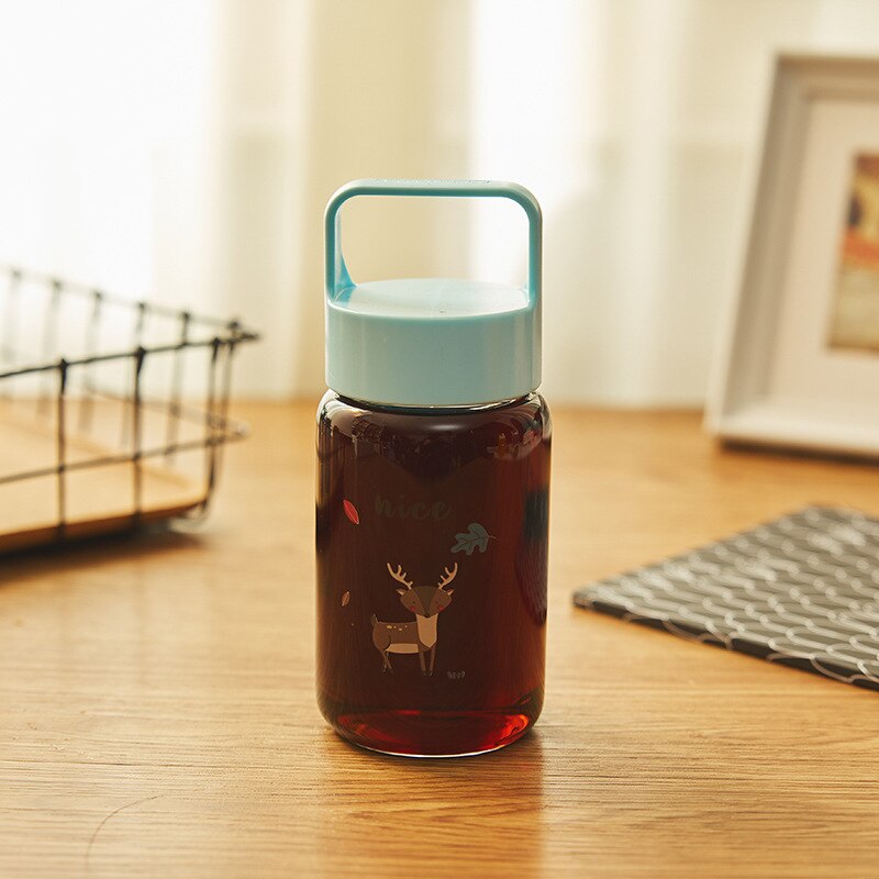 300ml Water Bottle Glass Bottle Cartoons Drinking ... – Grandado