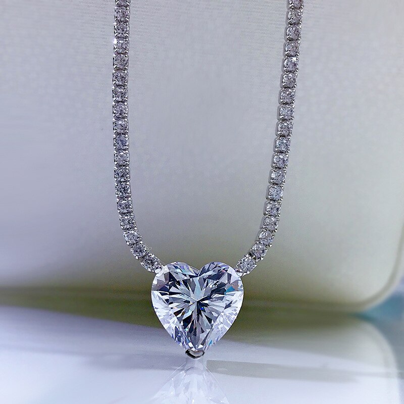Oevas 100% 925 Sterling Zilveren Hart Hoge Carbon ... – Vicedeal