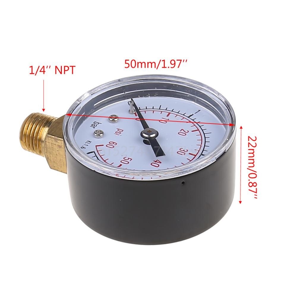 0-60 PSI Mini Pressure Gauge Pool Spa Filter Water... – Vicedeal