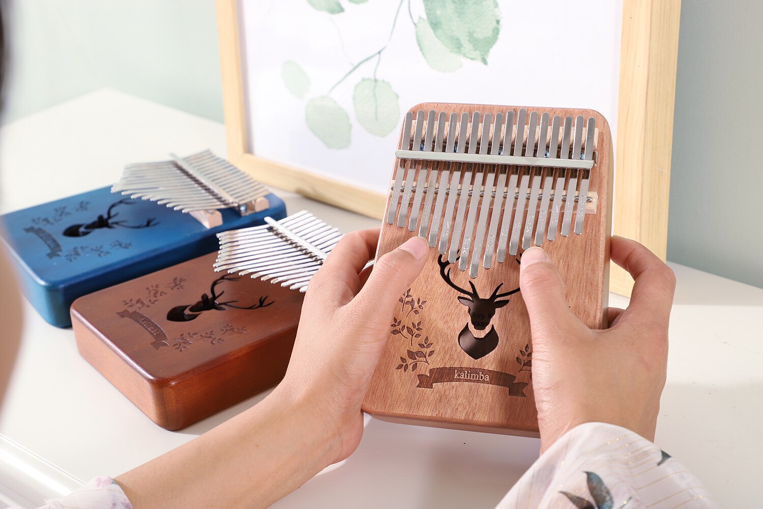 Kalimba 17 Schlüssel Mahagoni Daumen Klavier Mbira... – Grandado