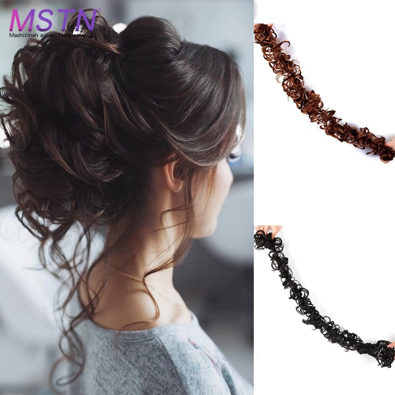 MSTN Women's Long Synthetic Hair Ring Hair Pie... – Vicedeal