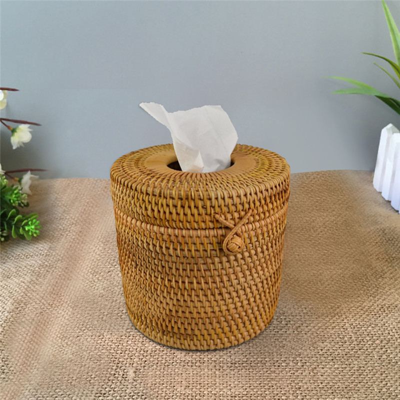 Tissue Box Rattan Manuelle Woven Wc Wohnzimmer Kre... – Vicedeal