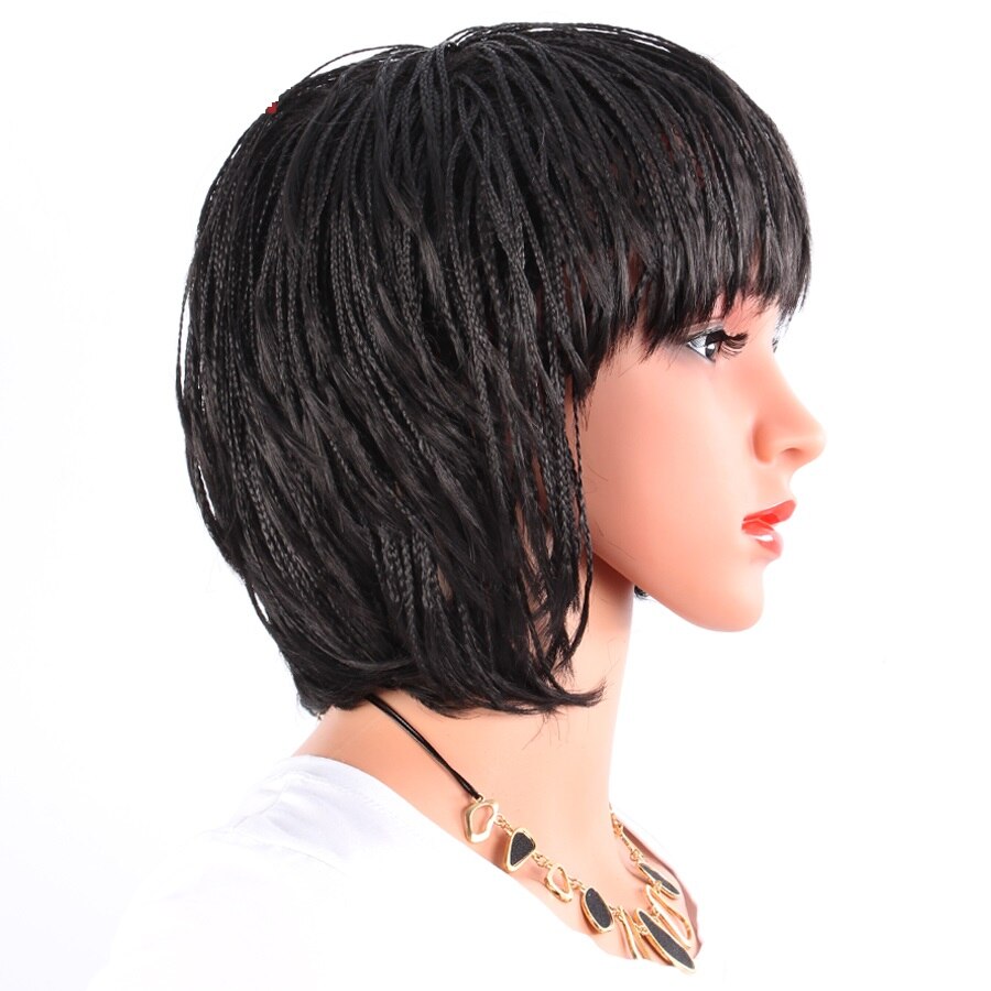 Alileader Box Braids Wig Short Wig Hair Synthetic ... – Grandado