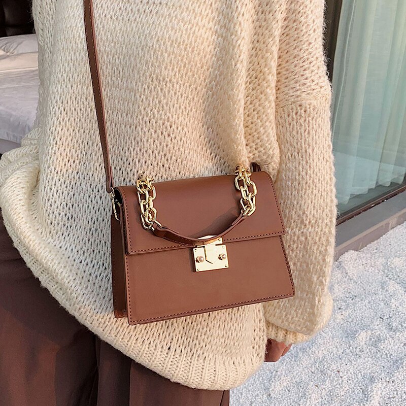 Female Chain Tote bag PU Leather Women's Handbag L... – Grandado