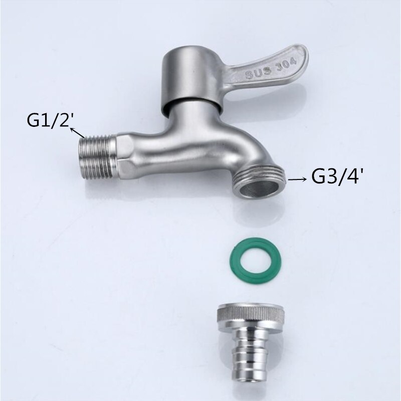 Modern Garden 304 stainless steel Fast open faucet/ Wall Mounted Taps ...