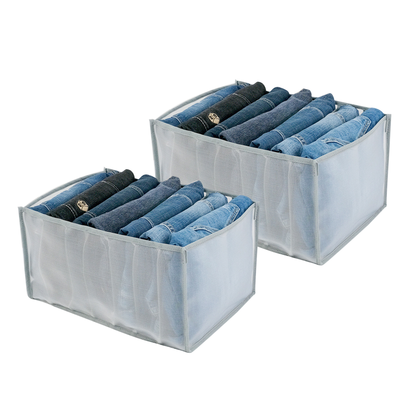 2PCS Jeans Storage Boxes Mesh Storage Dividers For... – Grandado