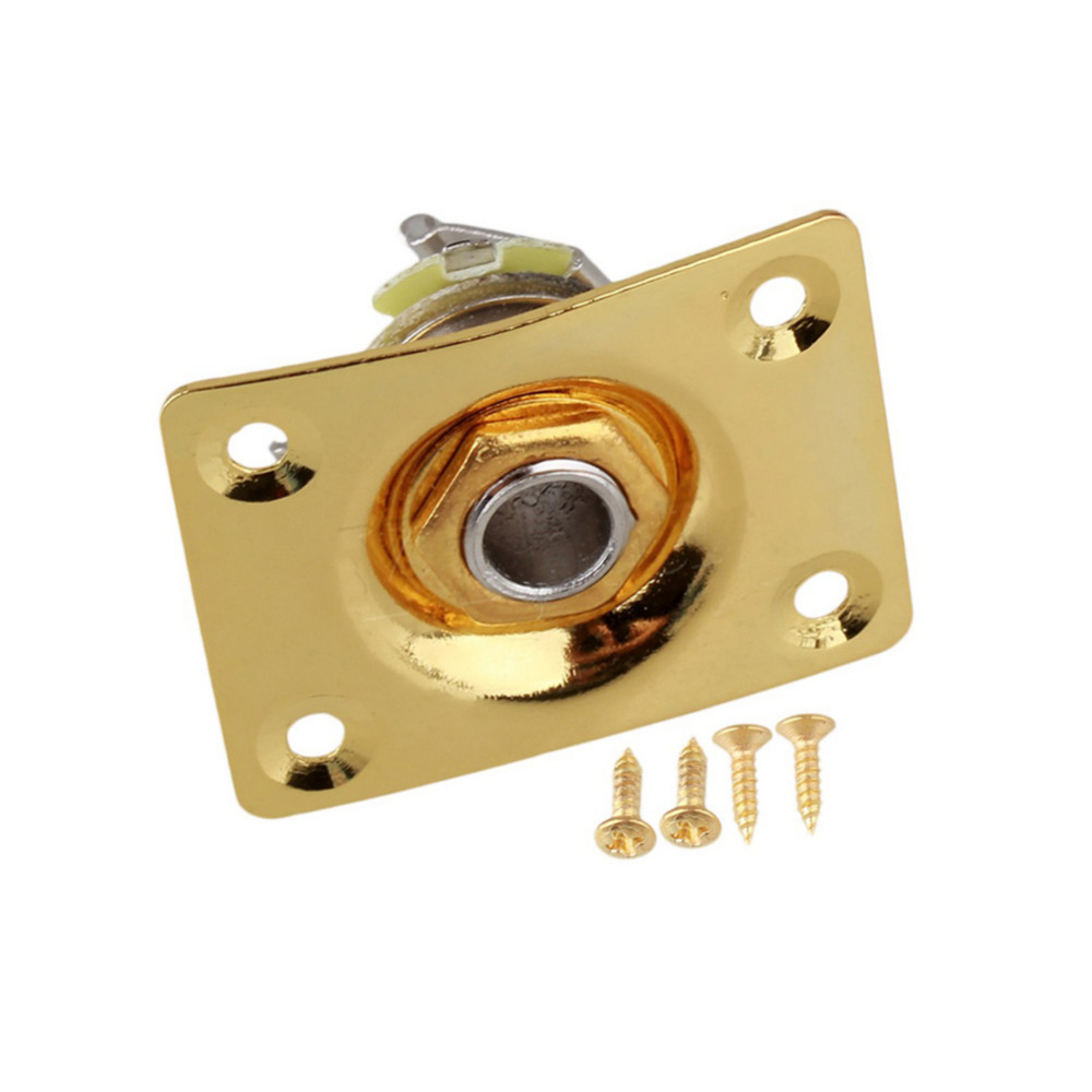 Square Style Jack Plate Electric Guitar Bass 1/4" ... – Grandado