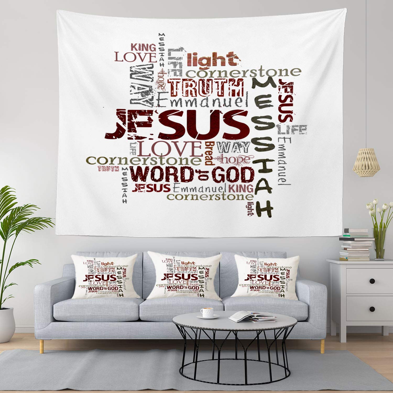 Christian Religious Words White Jesus Worship Chur... – Grandado