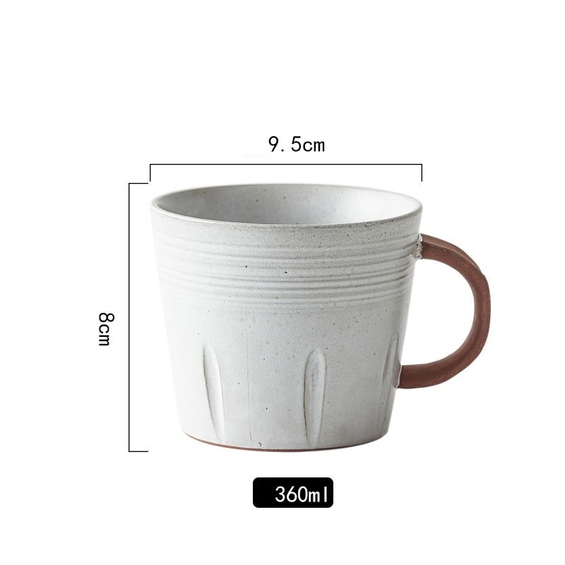 Raw Clay Coffee Mug 360ml Original Ceramic Coffee ... – Grandado