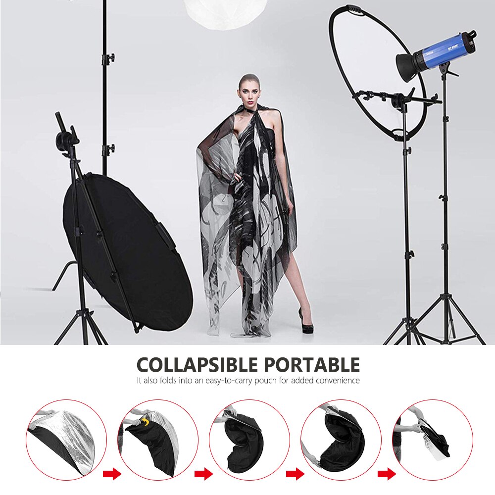 60/80/110cm 5 in 1 Photo Studio Reflector Portable... – Vicedeal